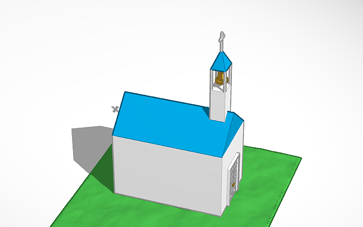 3D design Church Building - Tinkercad