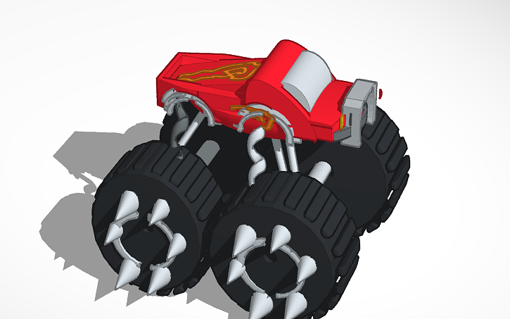 3D design Monster truck - Tinkercad