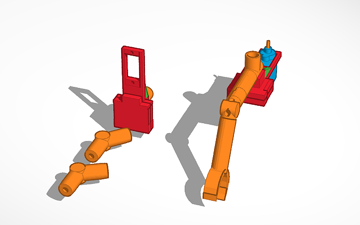 3D design Simple Easy Robot Arm Toy SG90 | Tinkercad