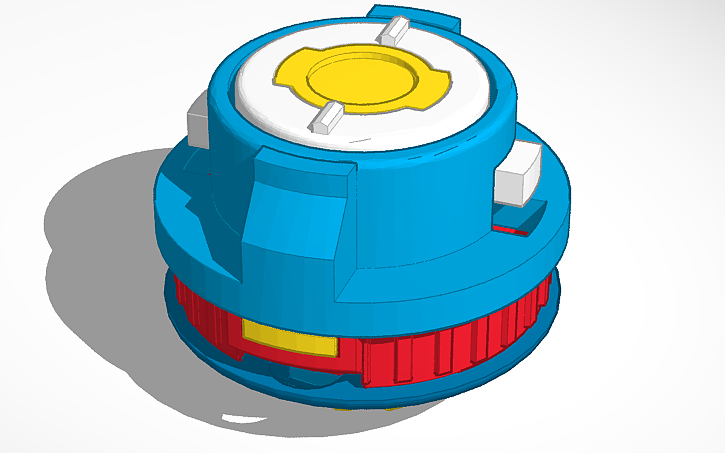 3D design Beyblade Burst Driver - Blur - Tinkercad