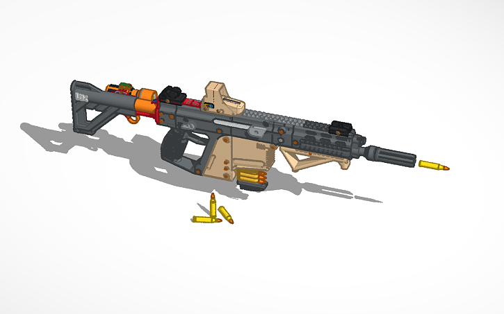 3D design sniper gun - Tinkercad
