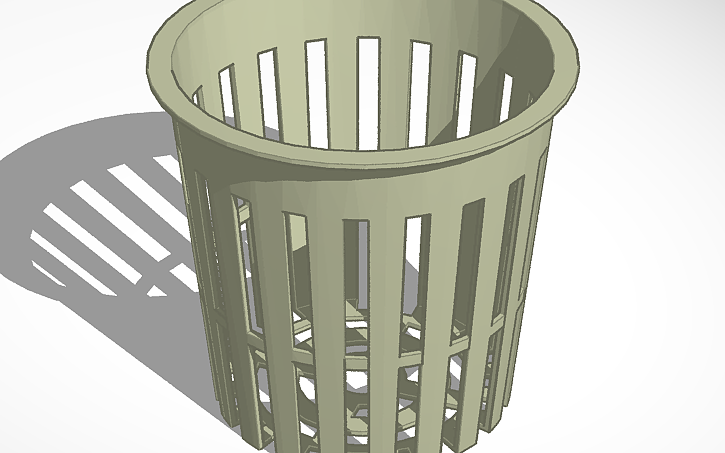 3D design Hydroponic net pot - Tinkercad