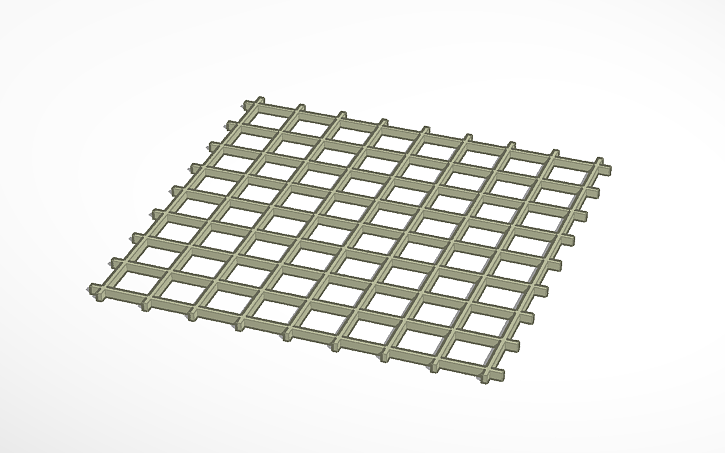 3d Design Carrot Planting Grid Tinkercad