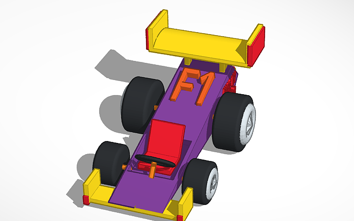 3D design F1 CAR - Tinkercad