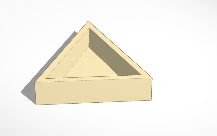 3D design Triangle cookies - Tinkercad