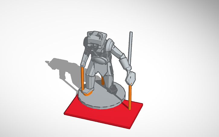3D design Male Warrior Miniature - Tinkercad