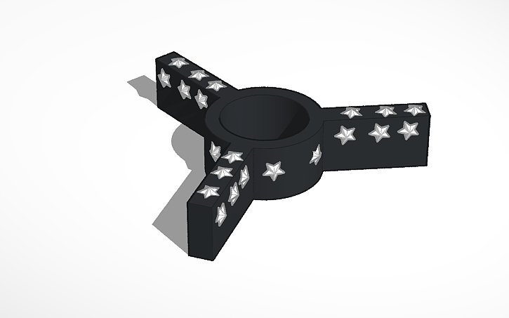 3d Design Fidget Spinnerspinning Stars Tinkercad 