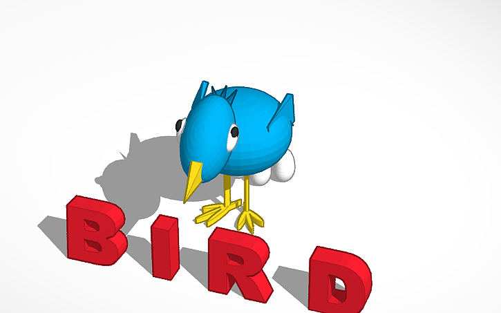 3D design bird - Tinkercad