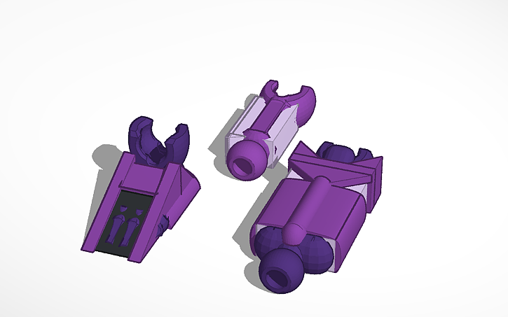 3D design Transformers Cyclonus legs - Tinkercad
