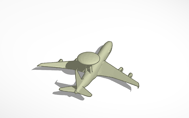 3D design AWACS - Tinkercad