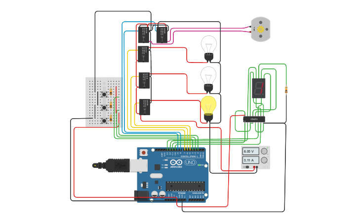 Circuit design lift - Tinkercad