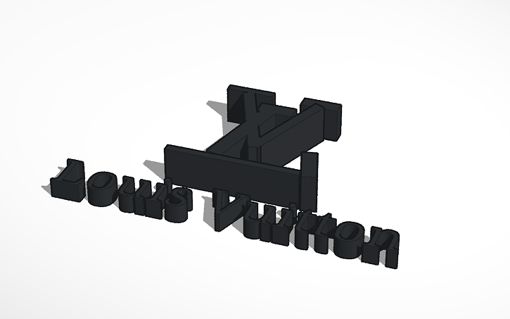 3D design Lv logo - Tinkercad