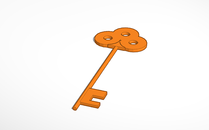 3D design Structure of Key | Tinkercad