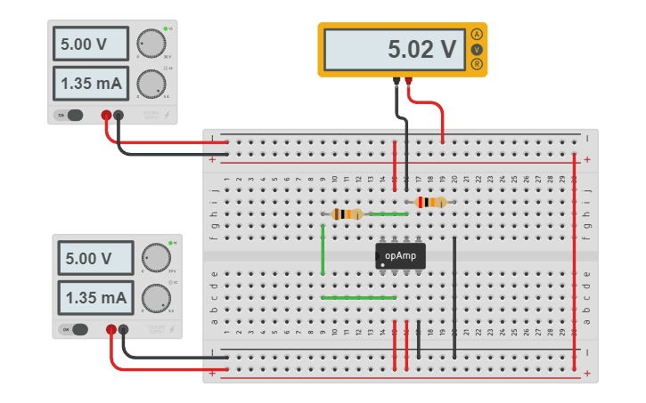 Circuit Design Problema 2 Tinkercad
