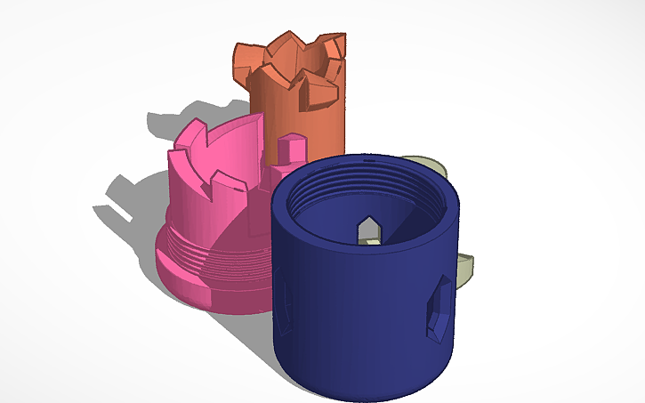 3D design Clicky button - Tinkercad