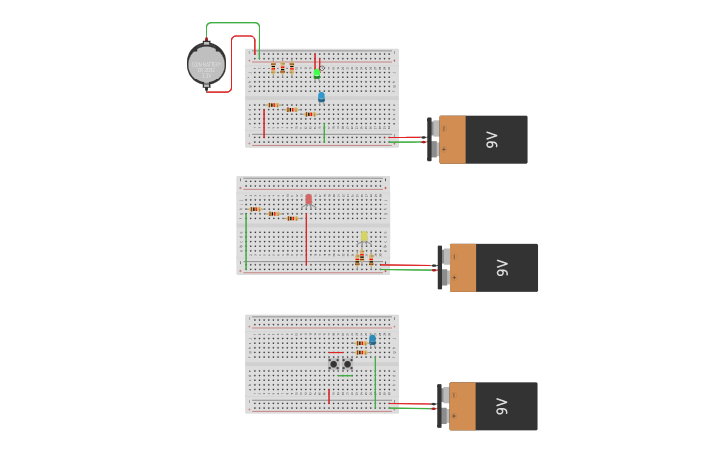 Circuit Design Resistors Rgb And Pushbuttons In Series And Parallel