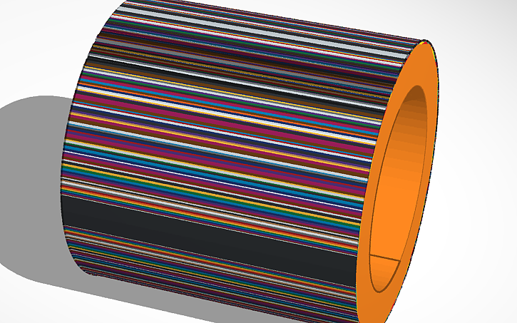 3D design Multi Color Pipe | Tinkercad