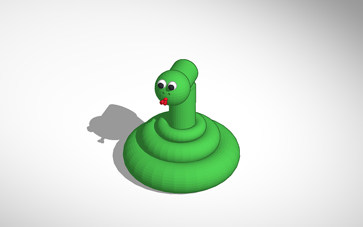 3D design snake - Tinkercad