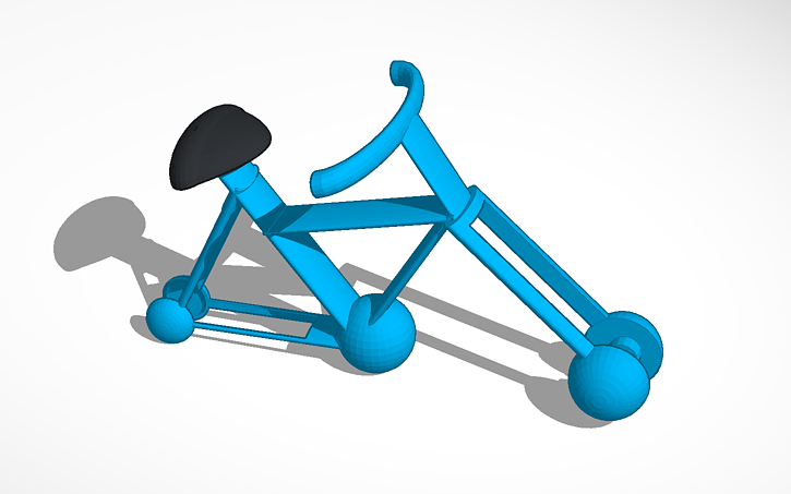 3D design bicycle frame - Tinkercad
