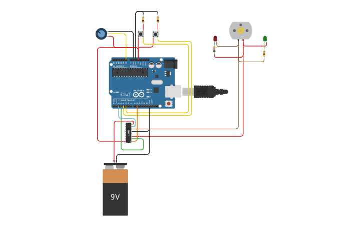 Circuit Design Commande Moteur Maurice Tinkercad