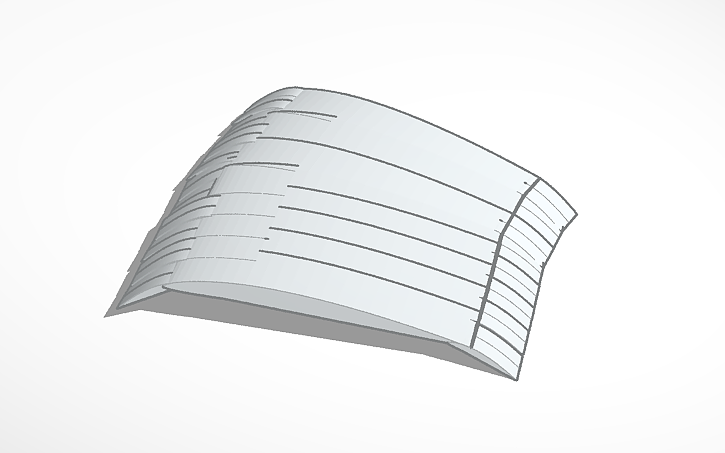 3D design airplane air foil - Tinkercad