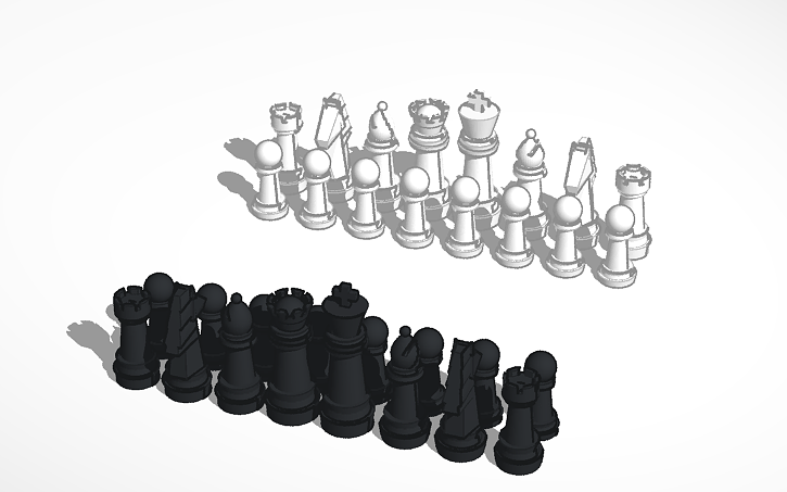 3D design Chess - Tinkercad