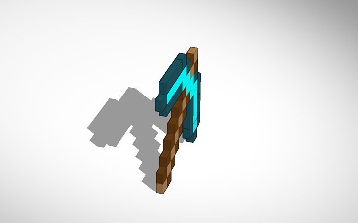 3D design Minecraft pickaxe | Tinkercad