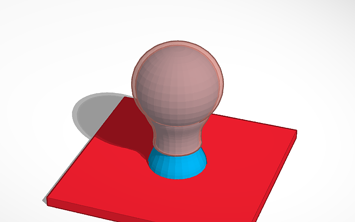 3D design door handle - Tinkercad