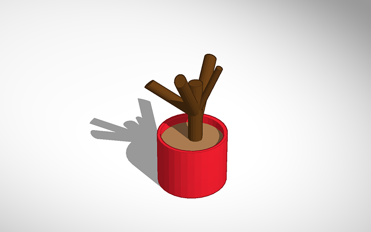 3D design Dead Tree ~ Desk Deco - Tinkercad