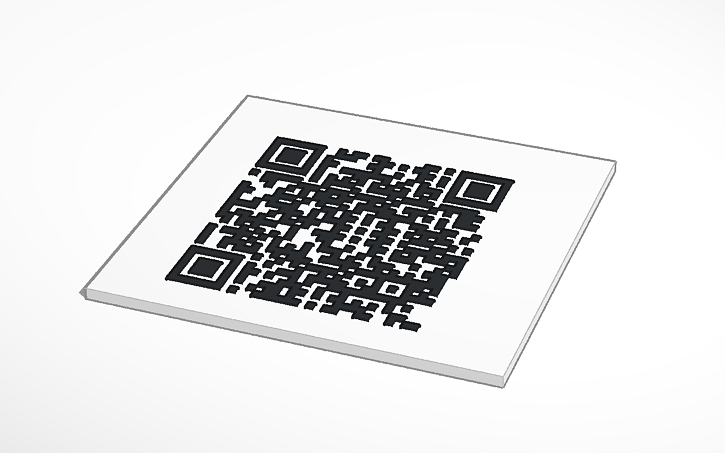3D design QR code - Tinkercad
