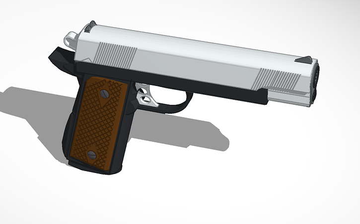 3D design Colt 1911 - Tinkercad