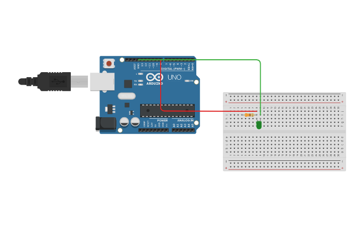 Circuit design Arduino Led Yakma - Tinkercad