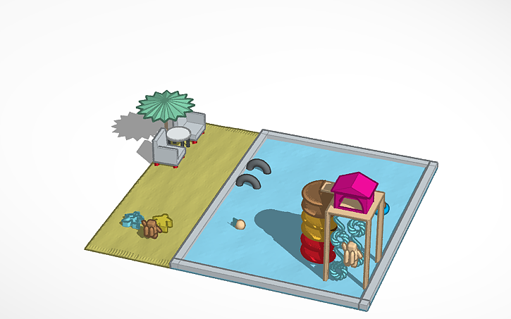 3D design Aquapark - Tinkercad