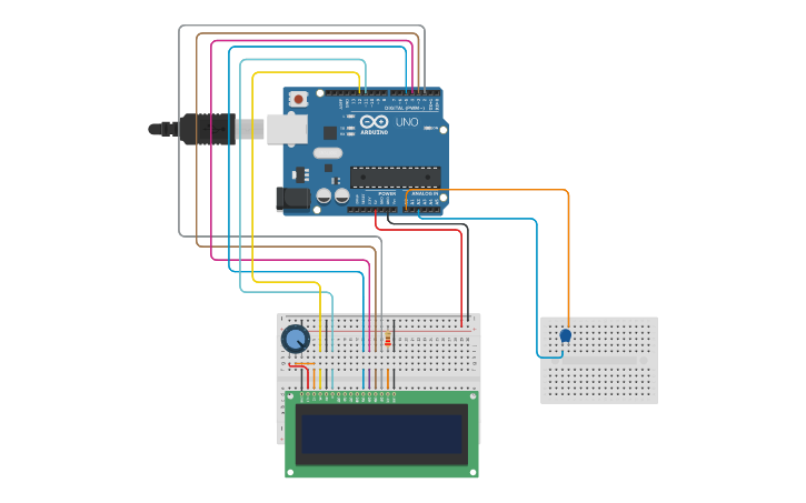 Circuit design Lab 7 - Capacitance sensor with Arduino - Tinkercad