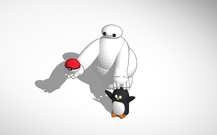 3D design Baymax pokemon - Tinkercad