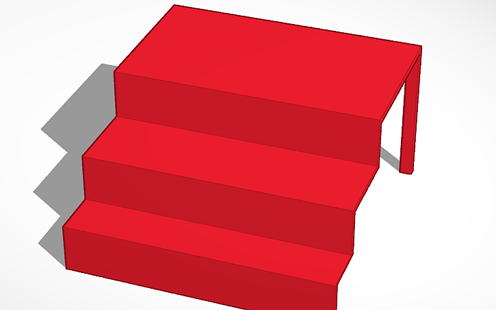 3d Design 3 Tier Display Tinkercad