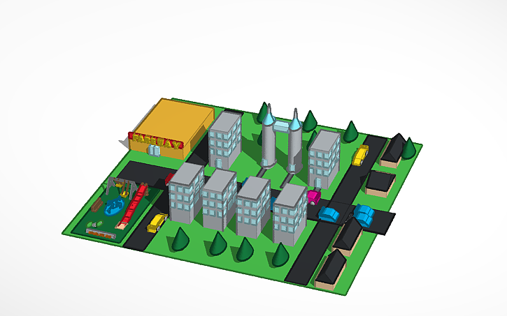 3D design city - Tinkercad