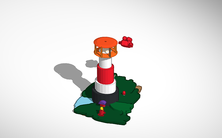 3D design Lighthouse 10 F Vedant :) - Tinkercad