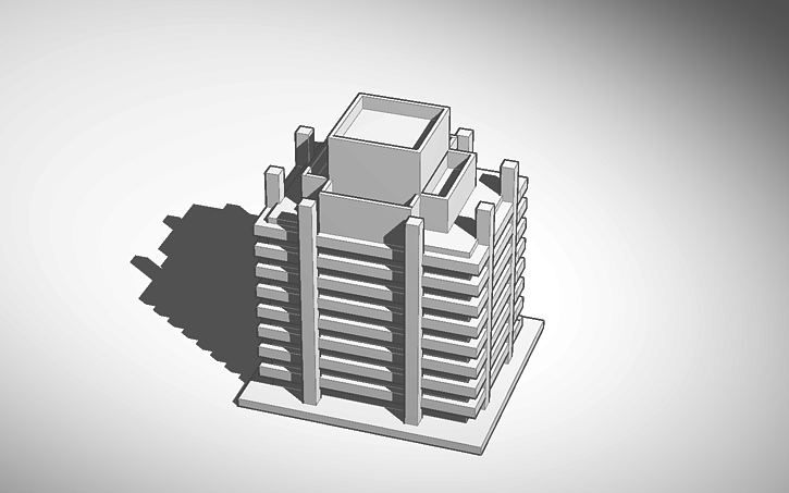 3D design Building #1 | Tinkercad