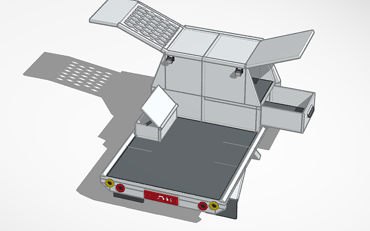 3D design Random ute tray - Tinkercad