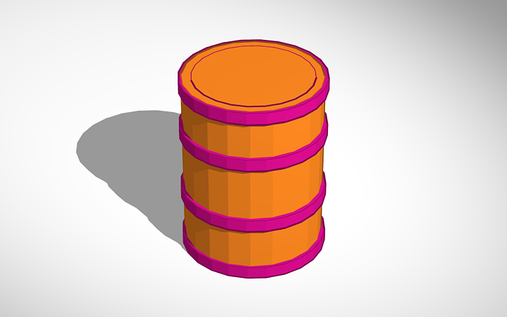 3D design Donkey kong tønde | Tinkercad