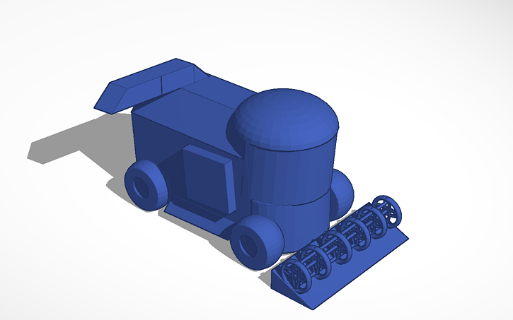 3D design Combine Harvester - Tinkercad