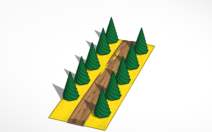 3D design Forest Path - Tinkercad