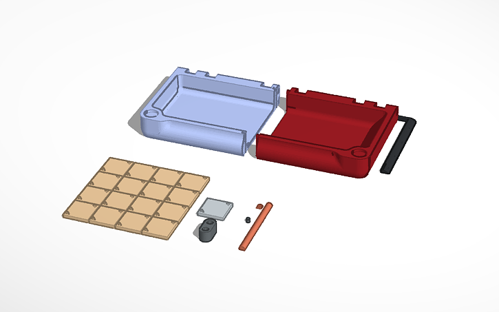 3D design Woodgrain Checkerboard Box | Tinkercad
