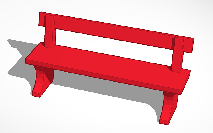 3d Design New Bench Tinkercad