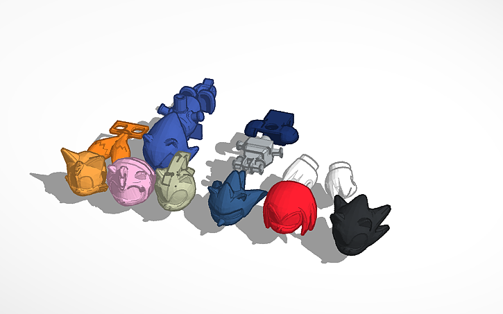 3d Design Lego Sonic Characters Tinkercad