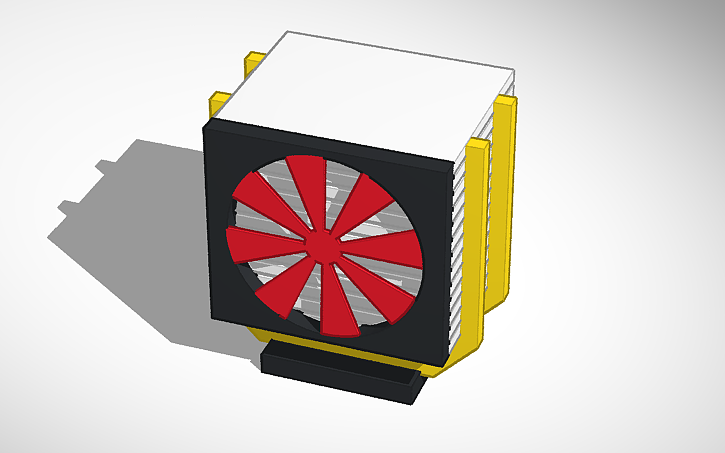 3D design Box cooler - Tinkercad