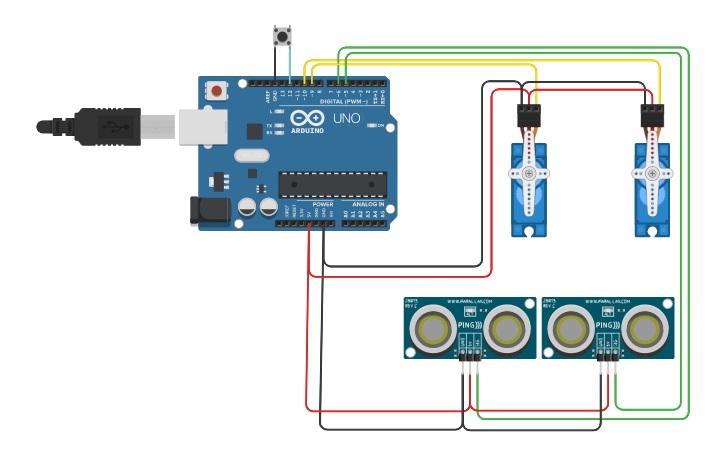 Circuit design Sweeper Keeper proto | Tinkercad