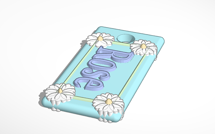 3D design Name tag - Tinkercad