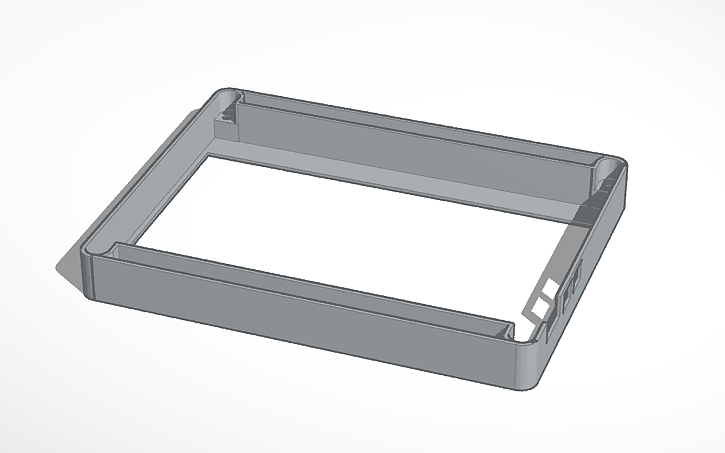 3D design 7 inch display case - Tinkercad